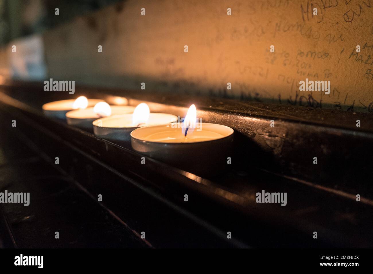 Burning the candle Stock Photo - Alamy