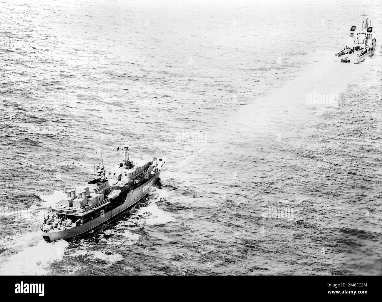 The Soviet Onega class physical fields measuring vessel SFP-173 is ...