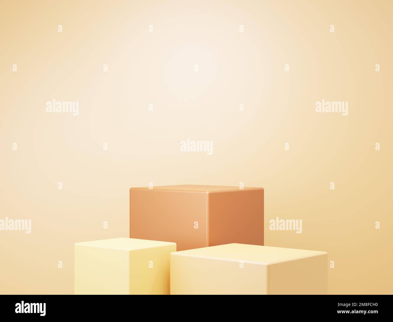 3d rendering of brown abstract geometric background. Scene for ...
