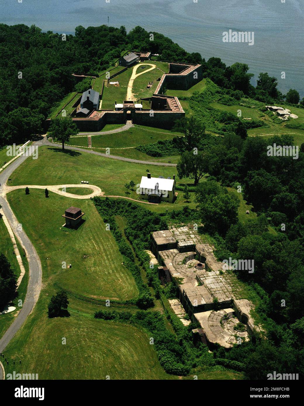 An aerial view of Fort Washington Park, which is located on the banks ...