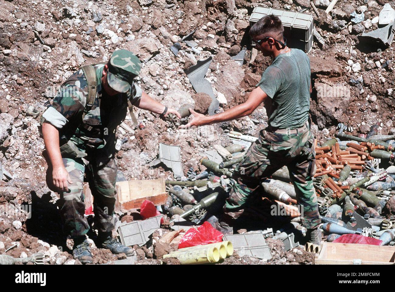 Marines from an explosive ordnance disposal (EOD) team attached to ...