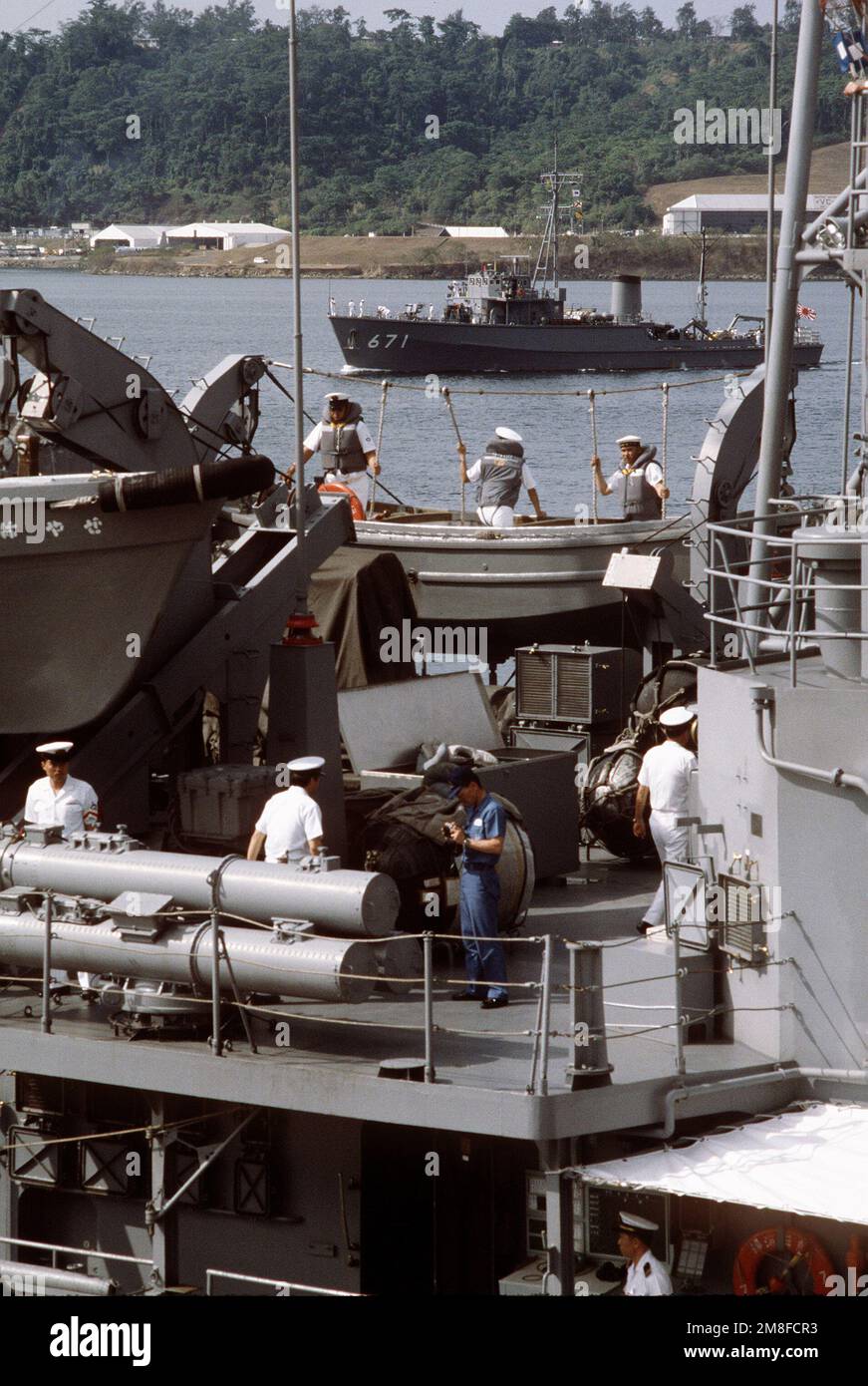 As the Japanese Maritime Self-Defense Force coastal minehunter-sweeper ...