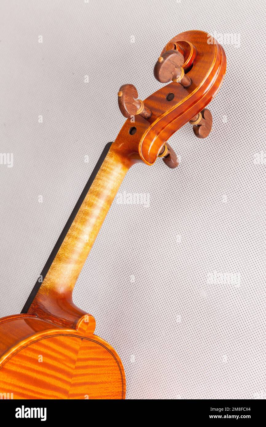 The violin head Stock Photo - Alamy