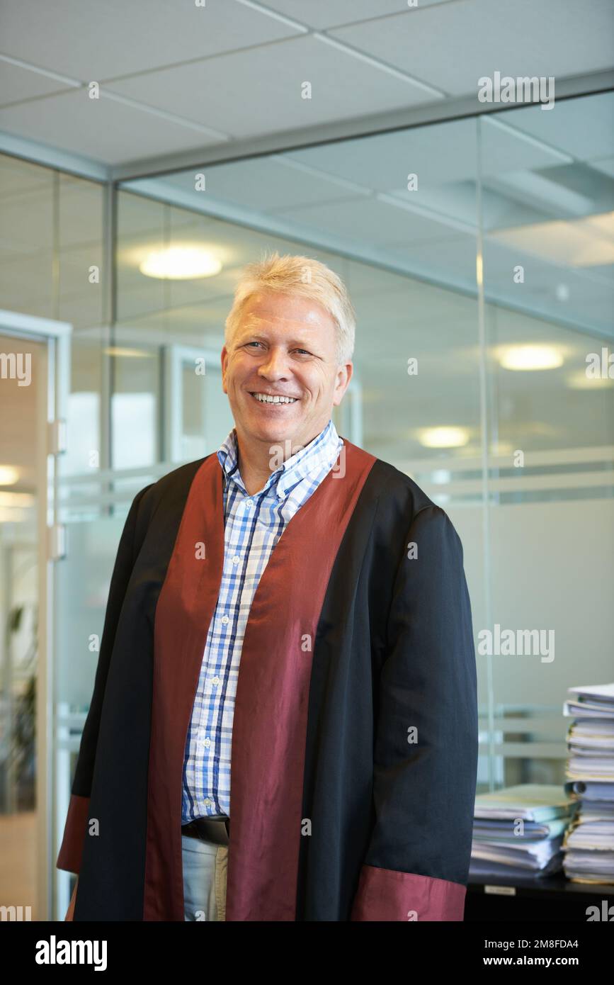 Education is his passion. Portrait of a senior professor wearing his ...