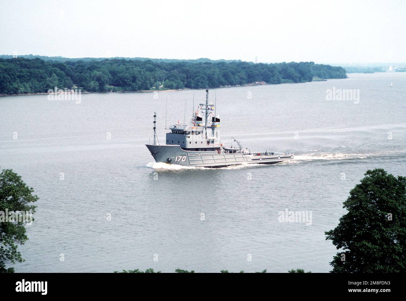 A port bow view of the Military Sealift Command fleet tug USNS MOHAWK ...