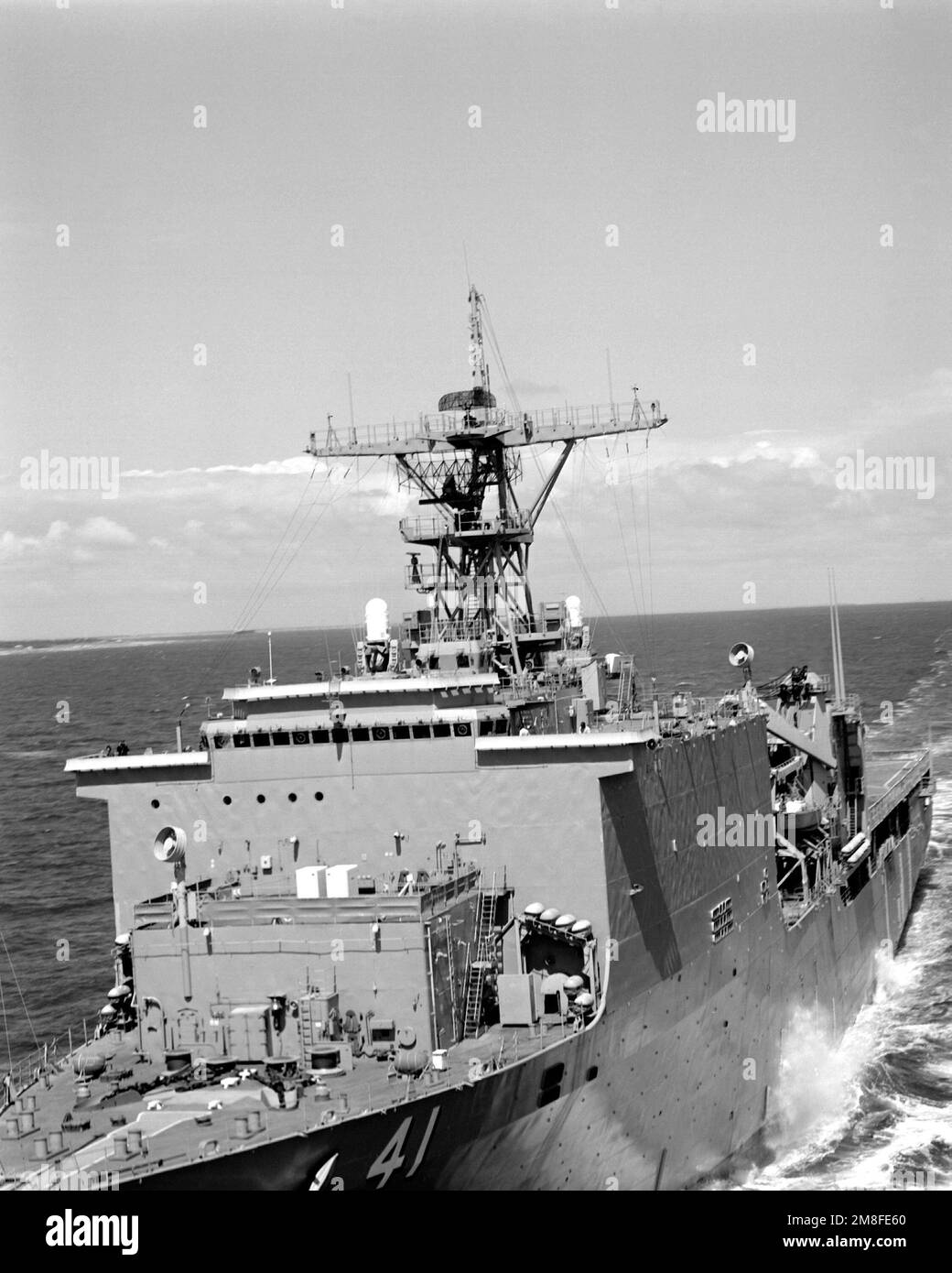 A port view of the dock landing ship USS WHIDBEY ISLAND (LSD-41 ...
