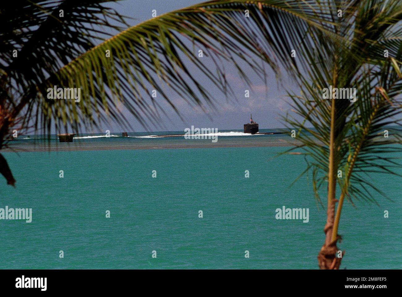 A Los Angeles class nuclear-powered attack submarine USS HELENA (SSN ...