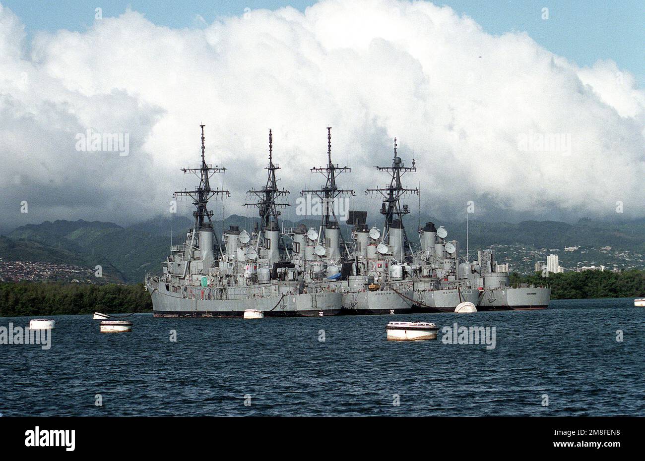 Four decommissioned Charles F. Adams class guided missile destroyers ...