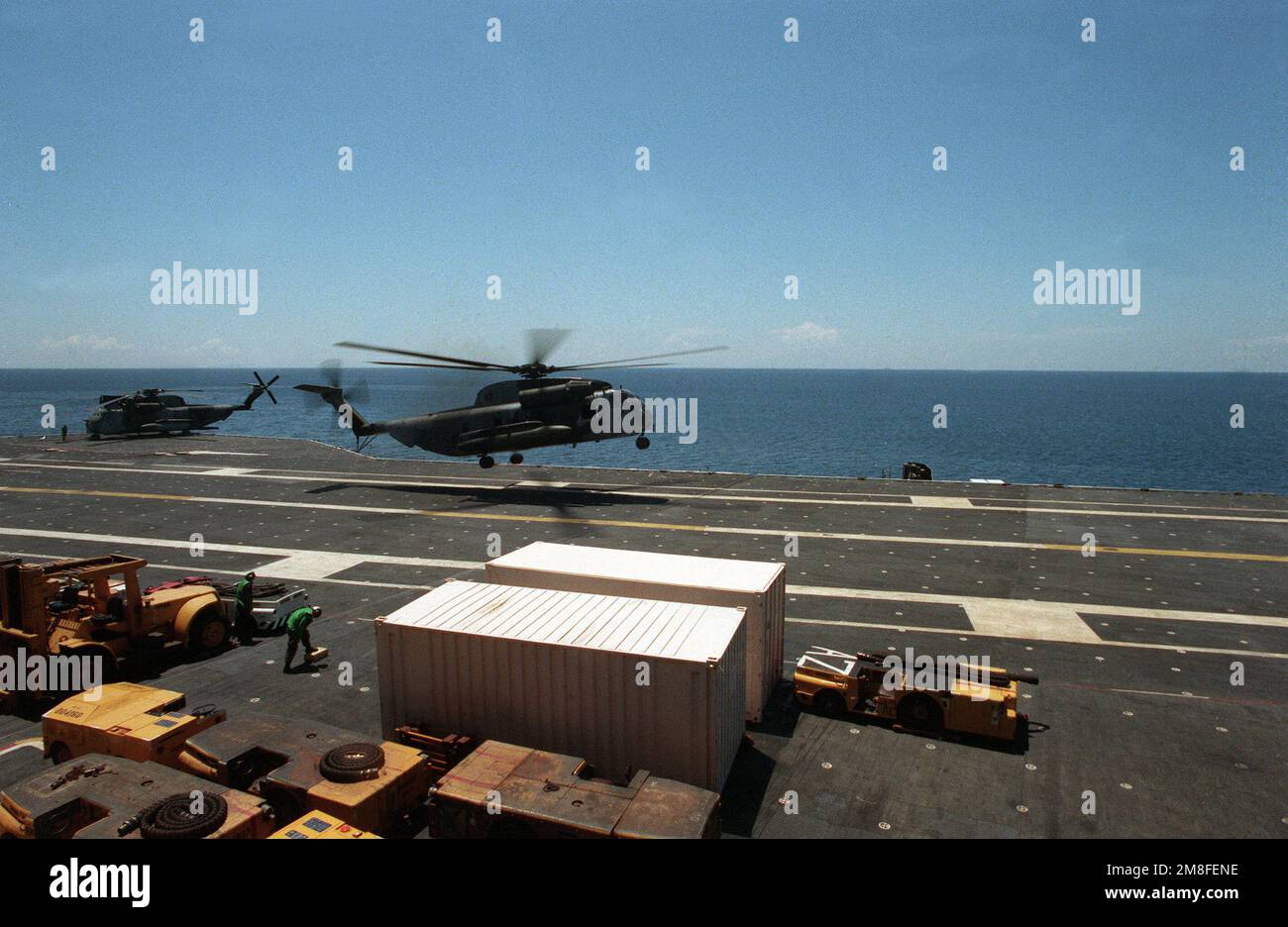 A Marine Heavy Helicopter Squadron 772 (HMH-772) CH-53 Sea Stallion ...