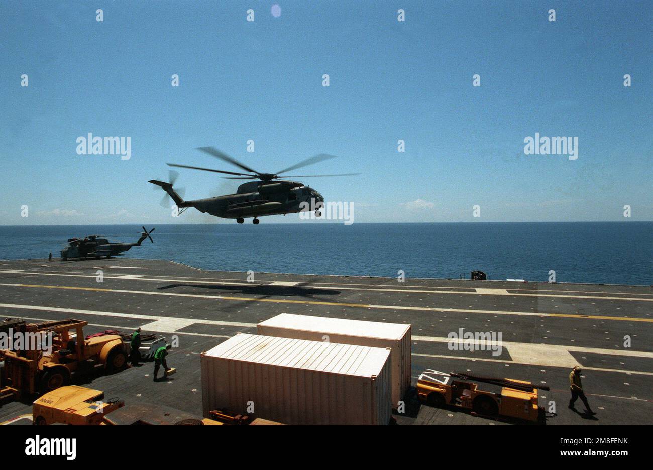A Marine Heavy Helicopter Squadron 772 (HMH-772) CH-53 Sea Stallion ...