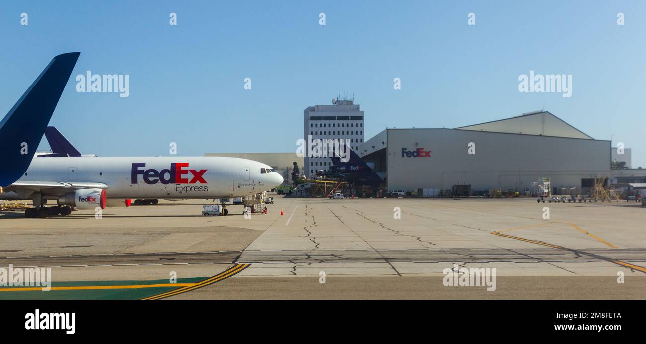 Detail from LAX Airport in Los Angeles, California, USA. Pictured: the ...