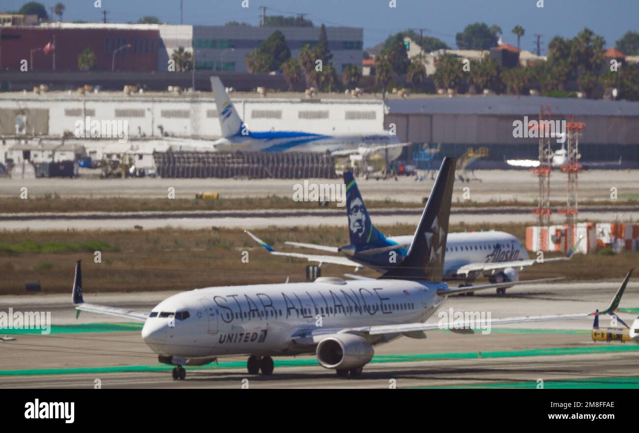 Detail from LAX Airport in Los Angeles, California, USA. Pictured: a ...