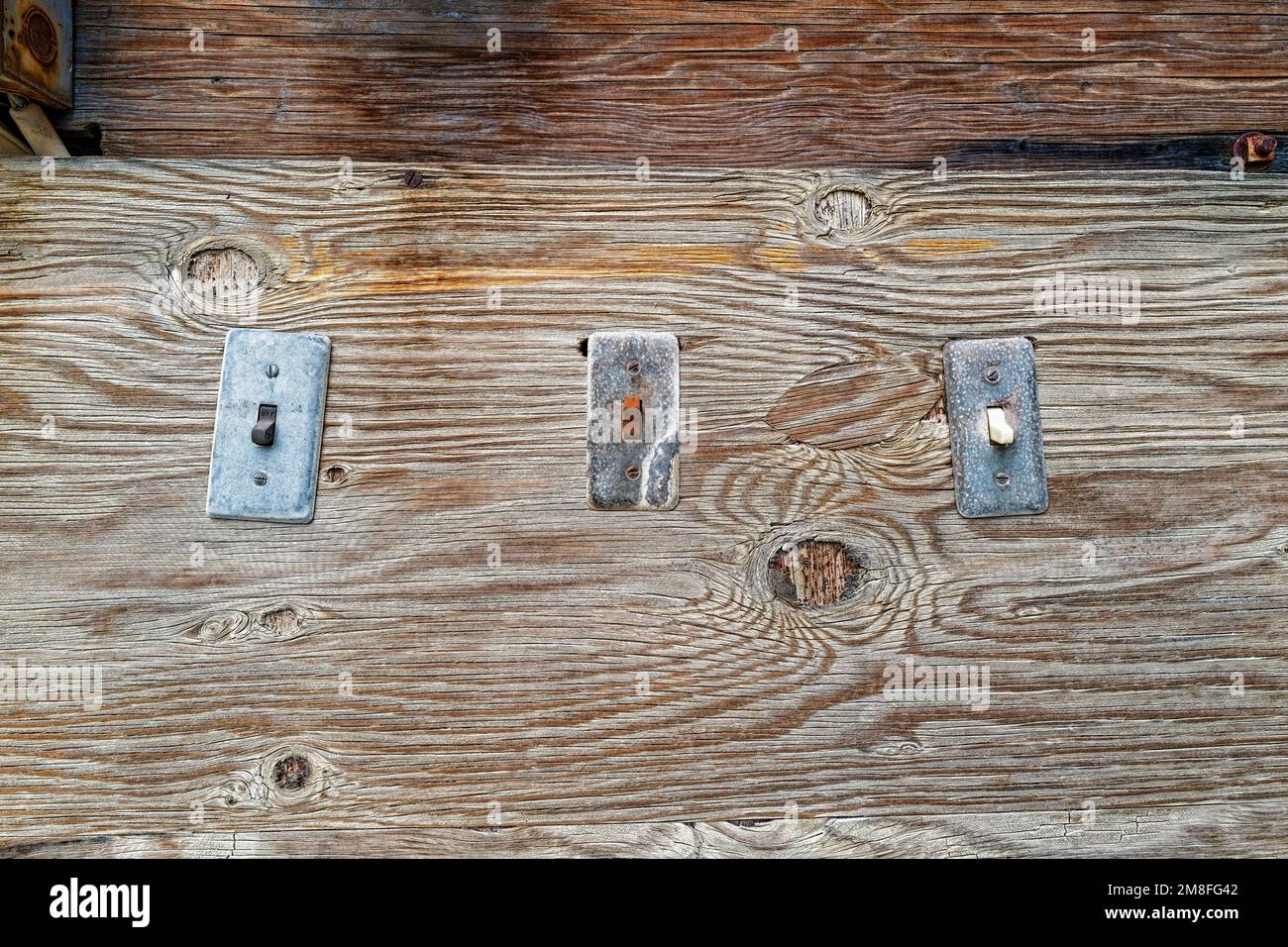 Old electrical switch outside hi-res stock photography and images - Alamy