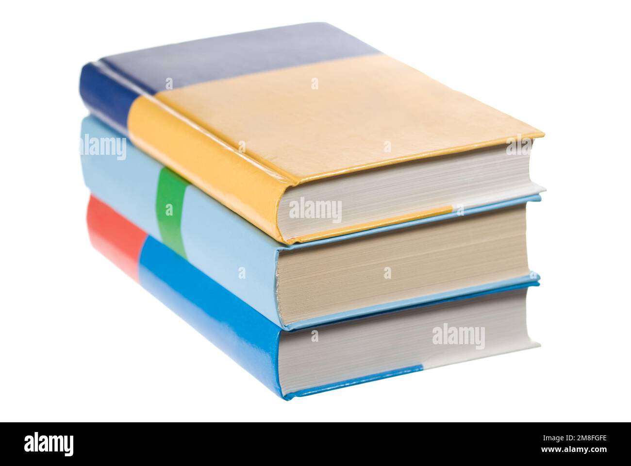A stack of books isolated on white Stock Photo - Alamy
