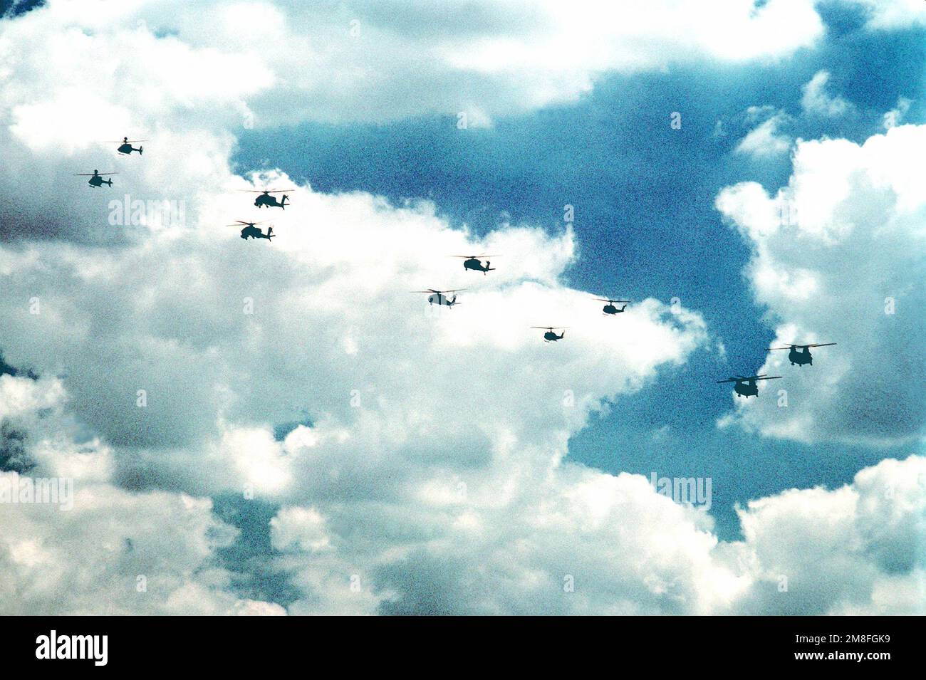 OH-58 Kiowa, AH-64 Apache, UH-60 Black Hawk, UH-1 Iroquois and CH-47 ...