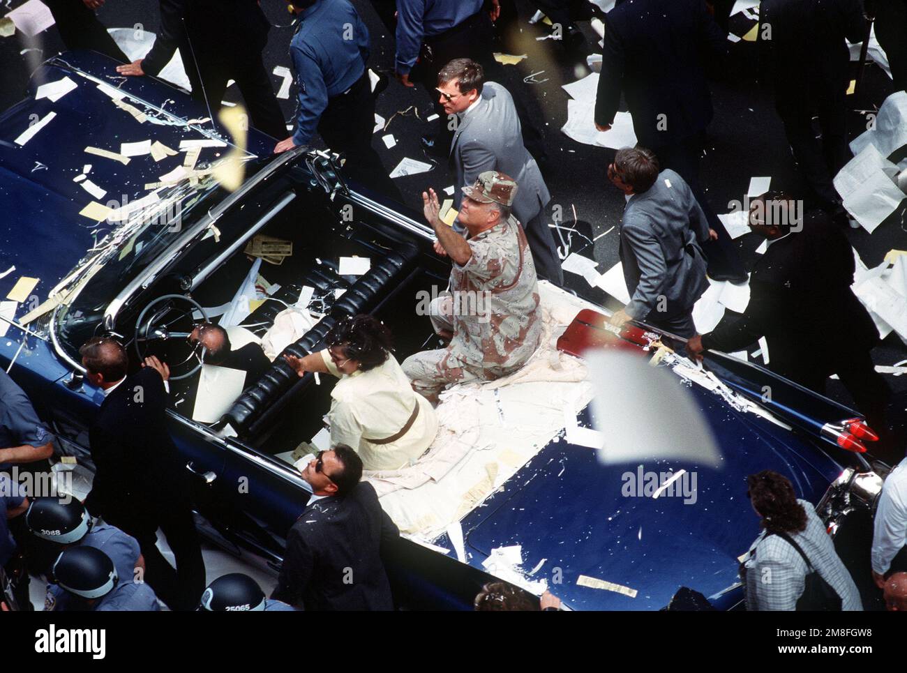 GEN. Norman Schwarzkopf, Commander, U.S. Central Command, and his wife ...