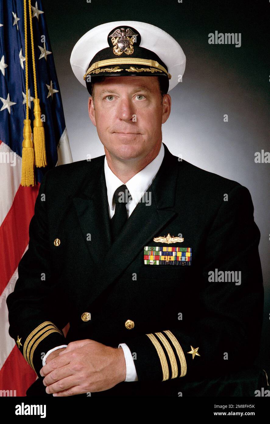 Commander Leslie R. Carter, USN (covered). Country: Unknown Stock Photo ...