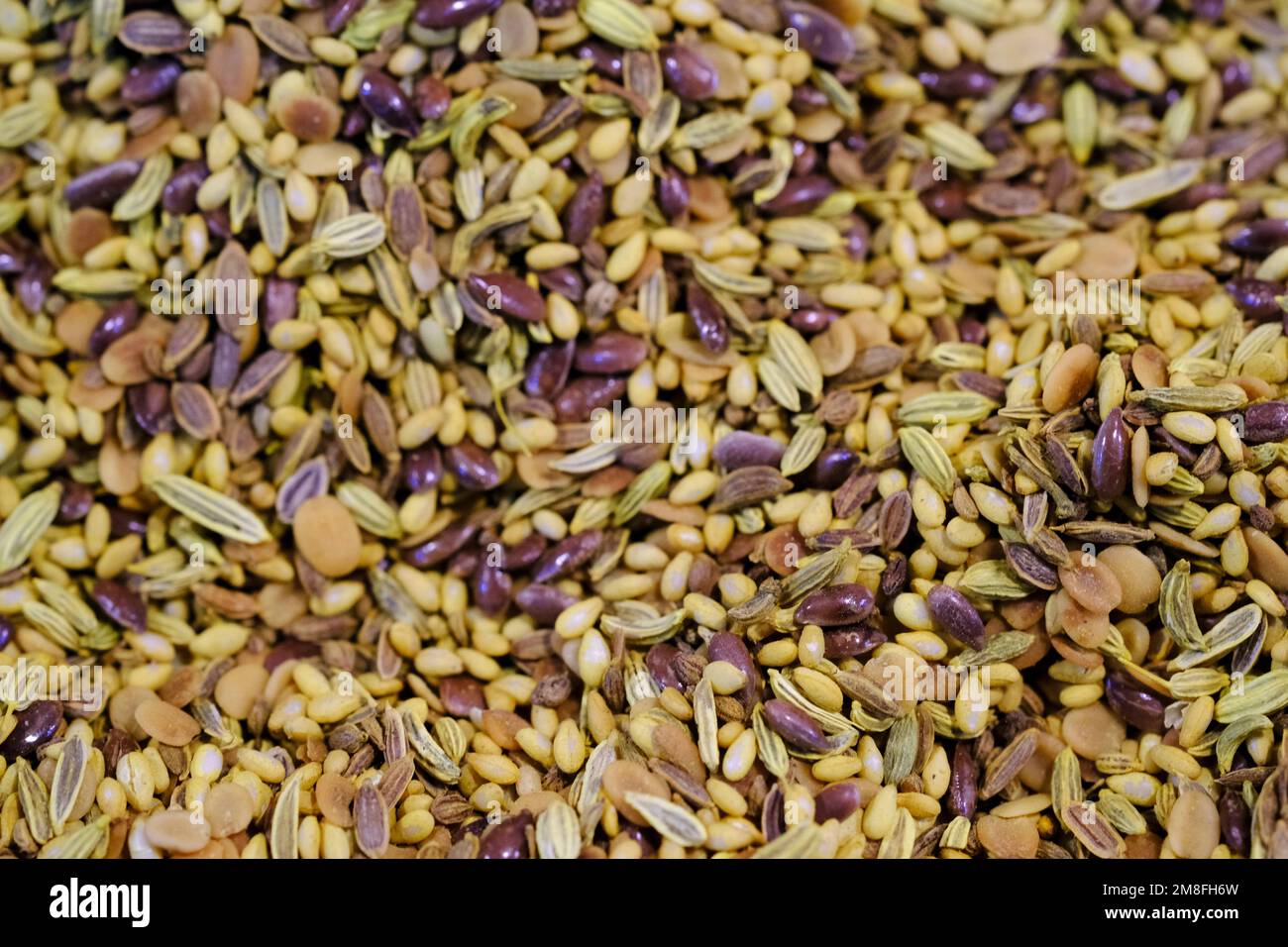Indian variety of traditional mukhwas (mouth freshener) in bowl for ...
