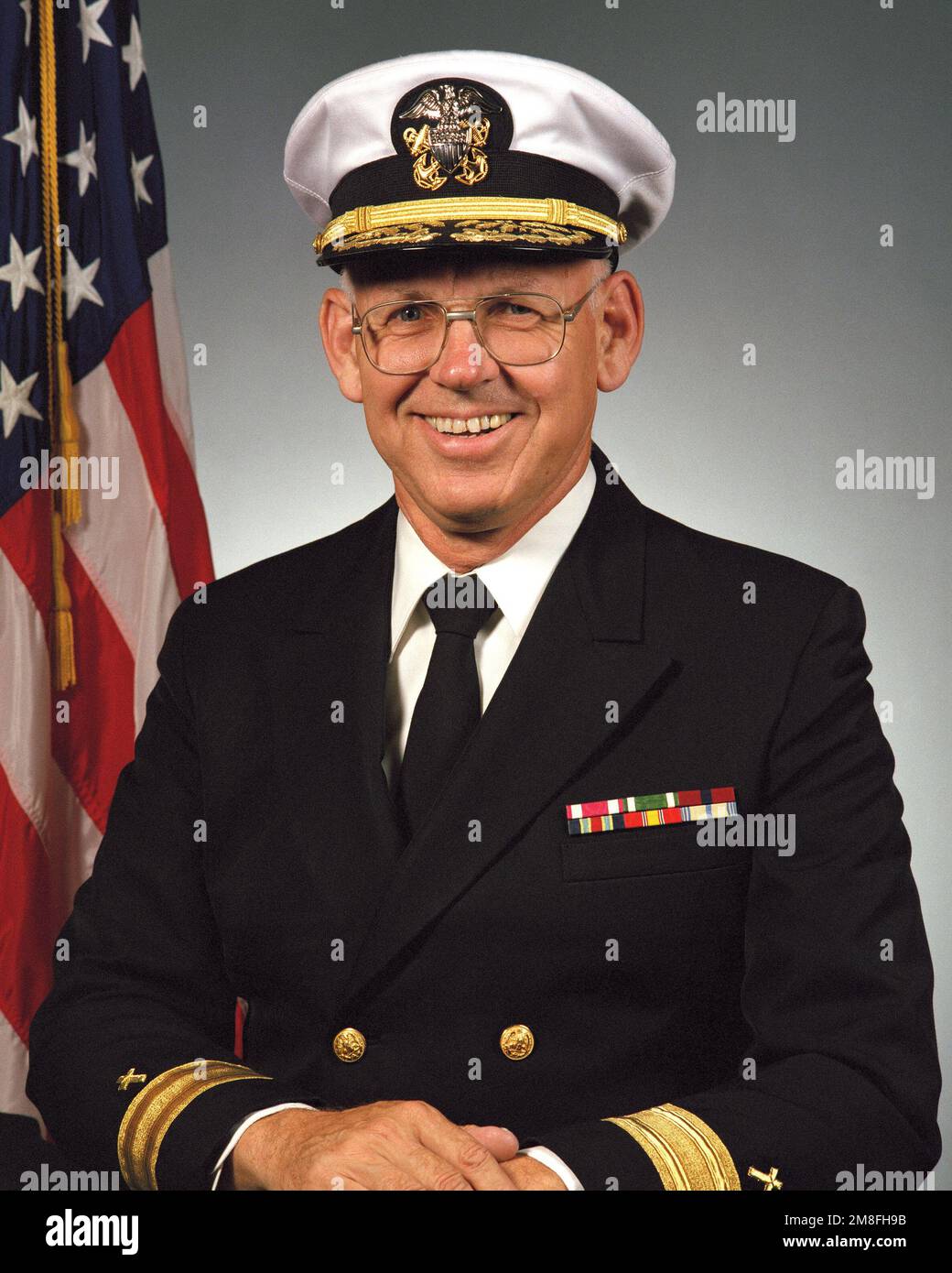 Rear Admiral (lower half) William A. Stewart Jr,, USN (covered ...