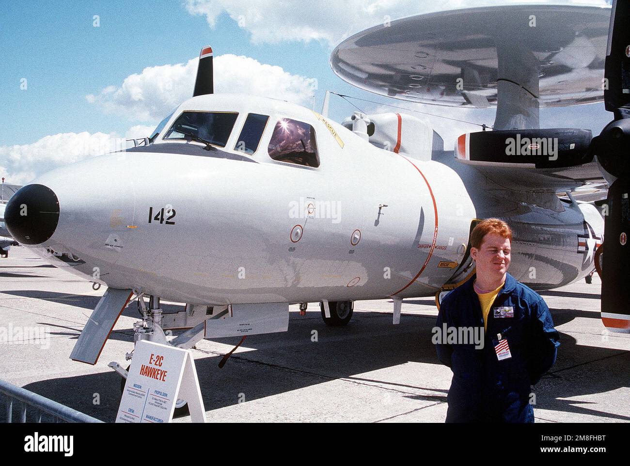 A member of Carrier Airborne Early Warning Squadron 122 (VAW-122 ...