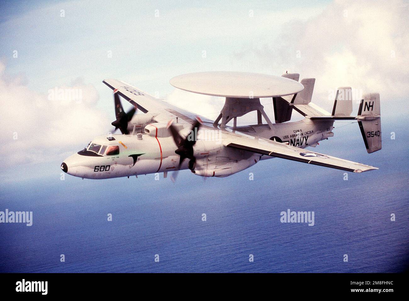 An air-to-air view of an Airborne Early Warning Squadron 117 (VAW-117 ...