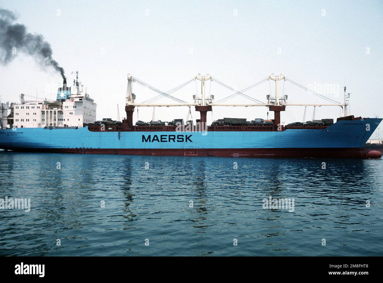 The Military Sealift Command-chartered vessel Maersk Constellation ...