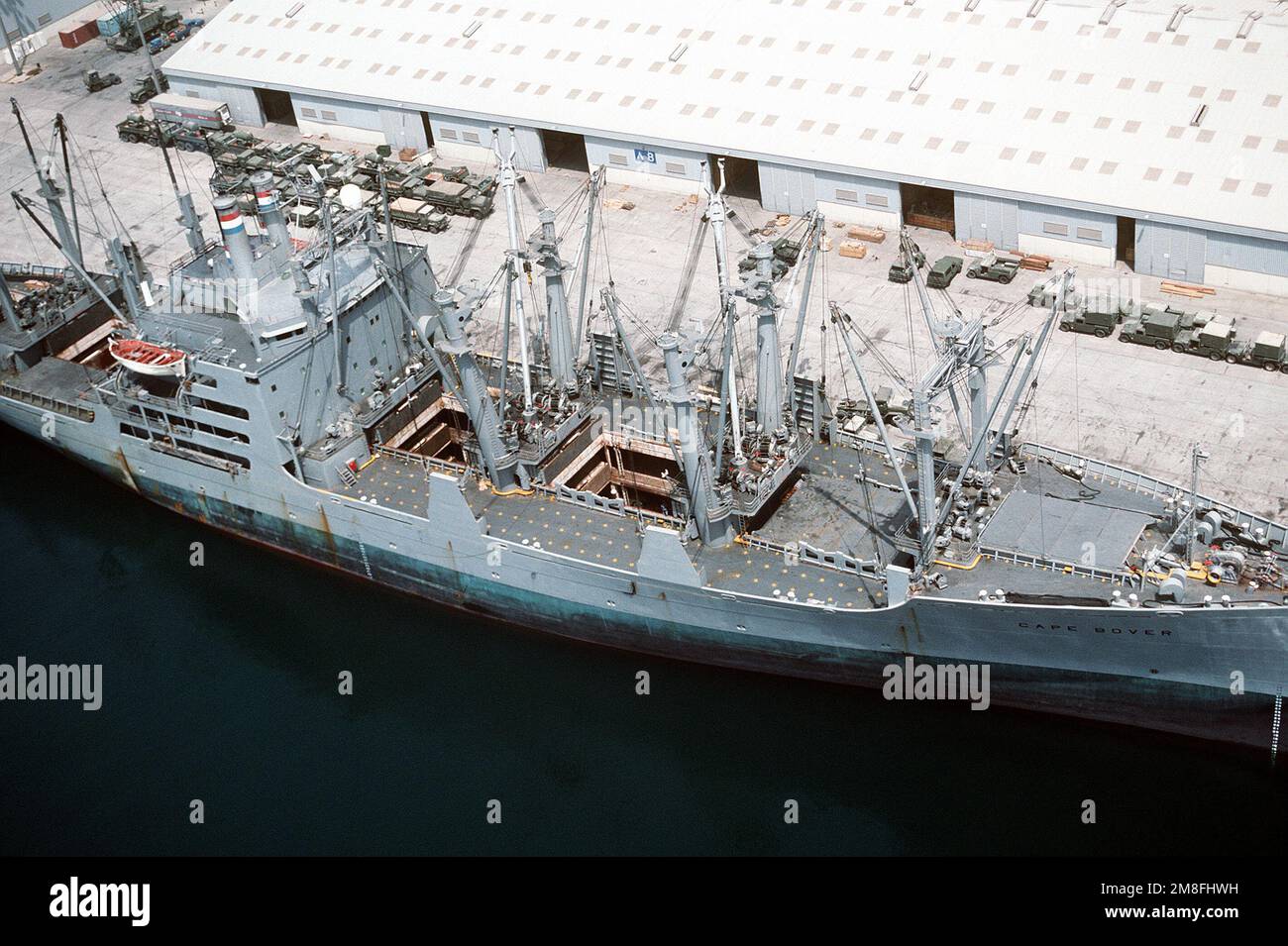 The Military Sealift Command-chartered freighter CAPE BOVER (T-AK-5057 ...