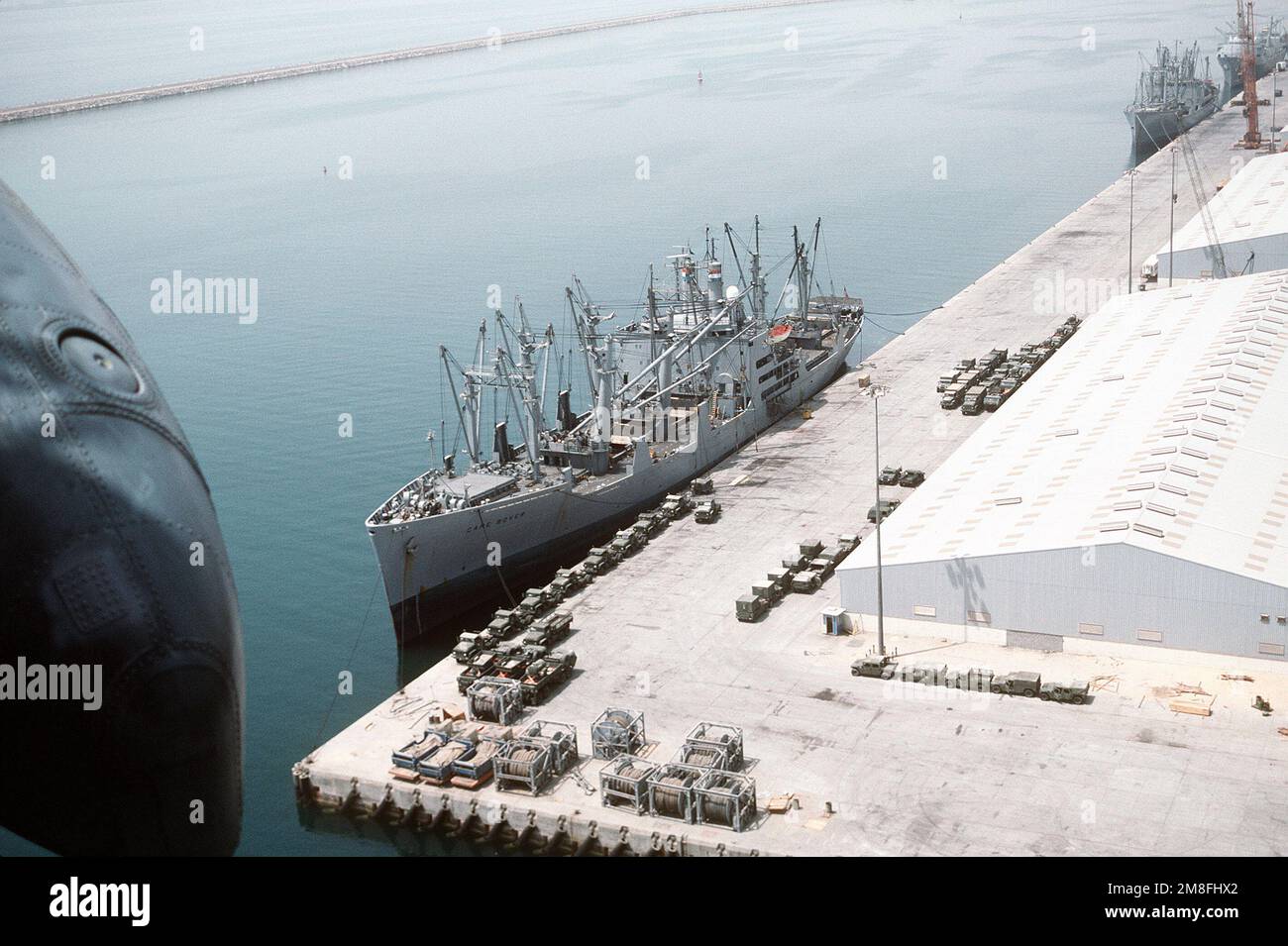 The Military Sealift Command-chartered freighter CAPE BOVER (T-AK-5057 ...