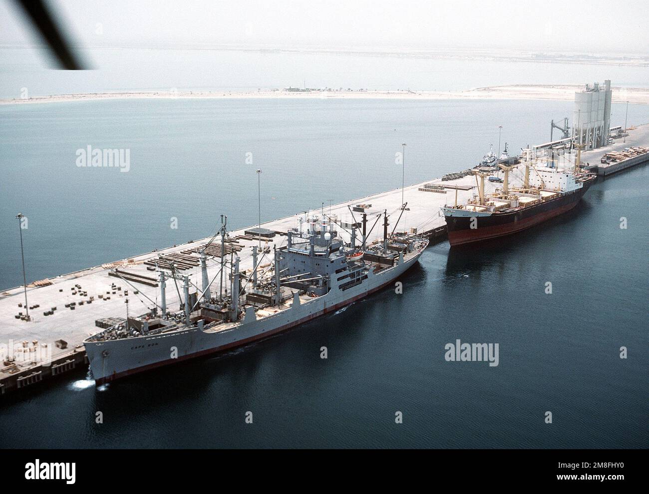 The Military Sealift Command-chartered freighter CAPE BON (T-AK-5059 ...