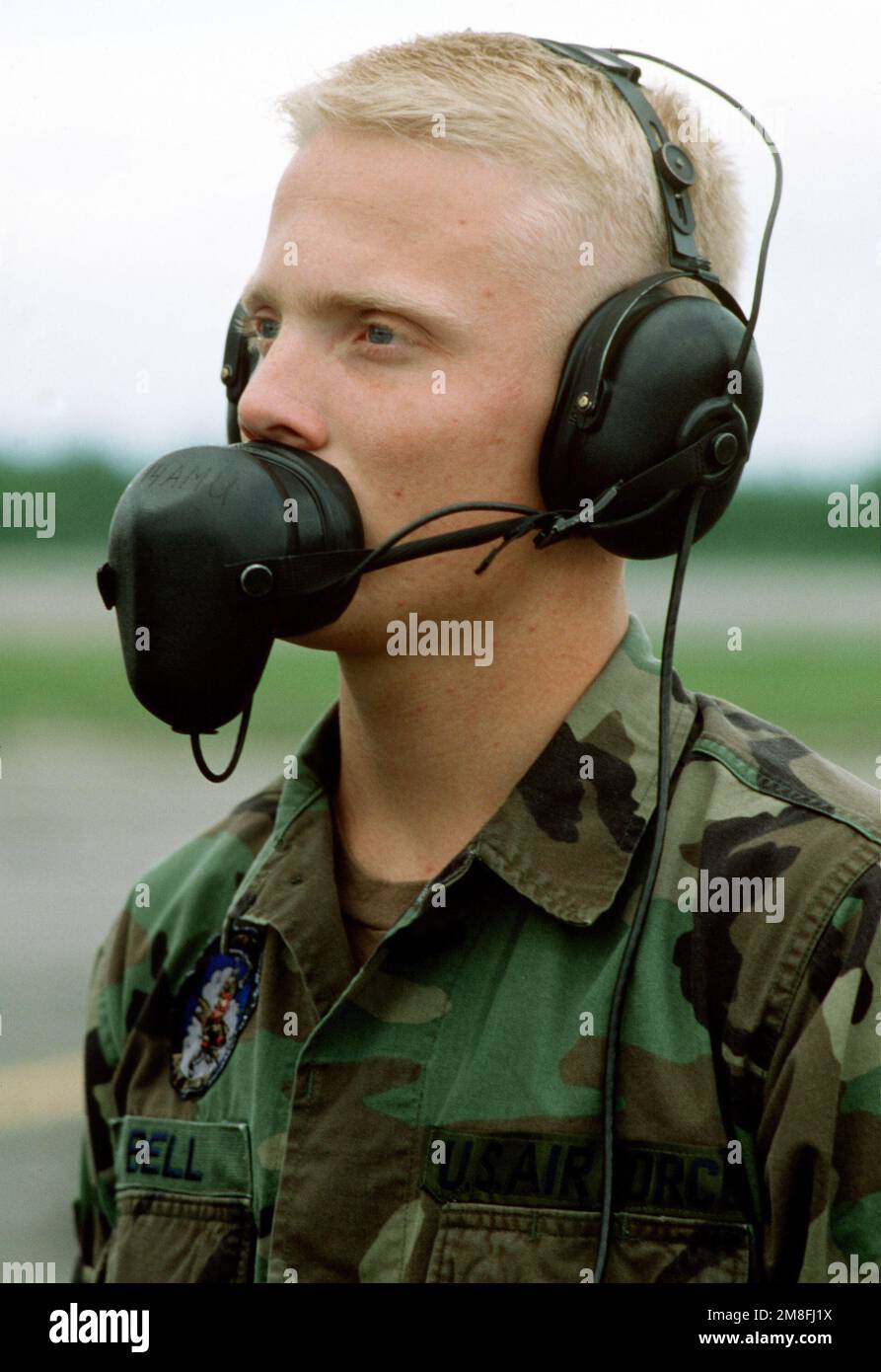 A1C Joel Bell, crew chief from the 14th Tactical Fighter Squadron ...