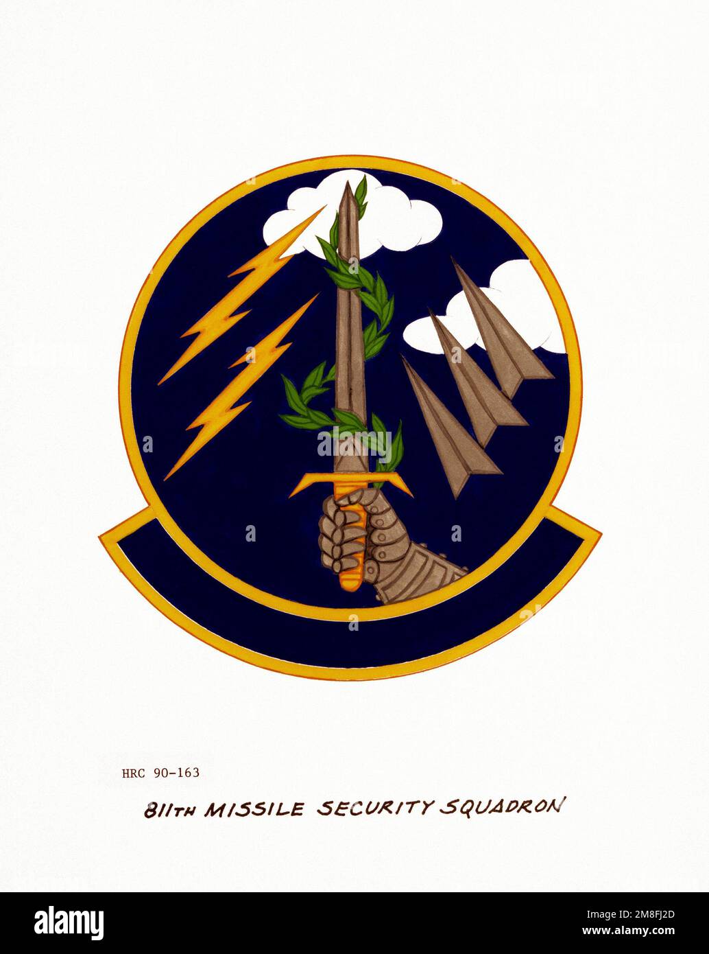 Approved insignia for: 811th Missile Security Squadron. Country ...