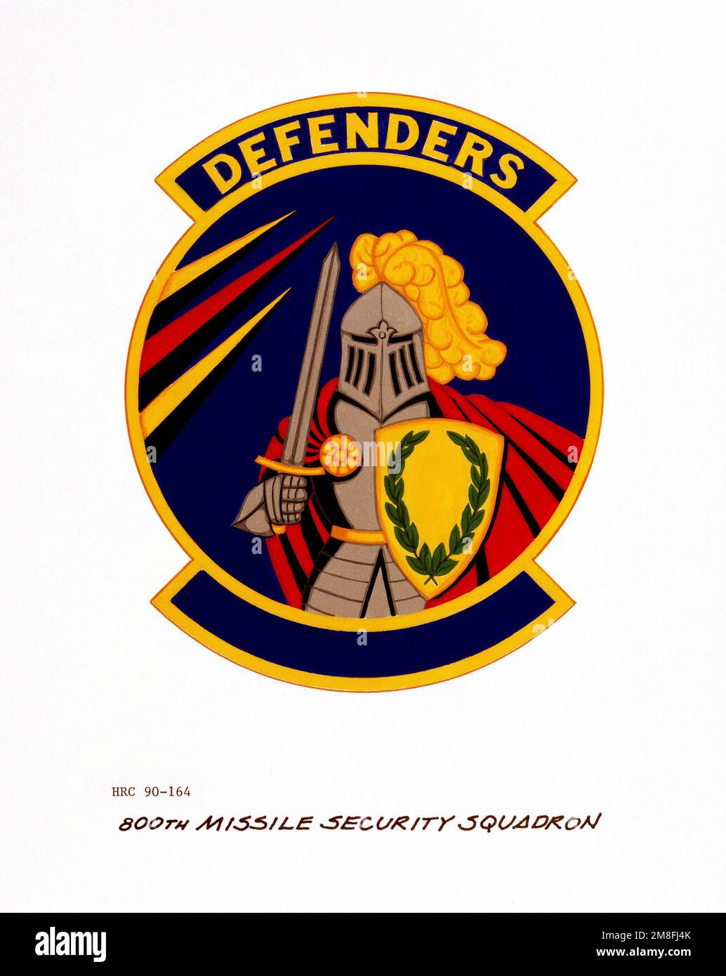 Approved insignia for: 800th Missile Security Squadron. Country ...