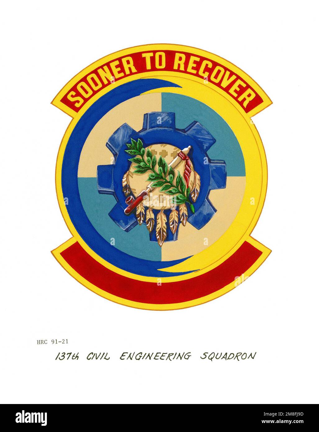 Approved insignia for: 137th Civil Engineering Squadron. Country ...