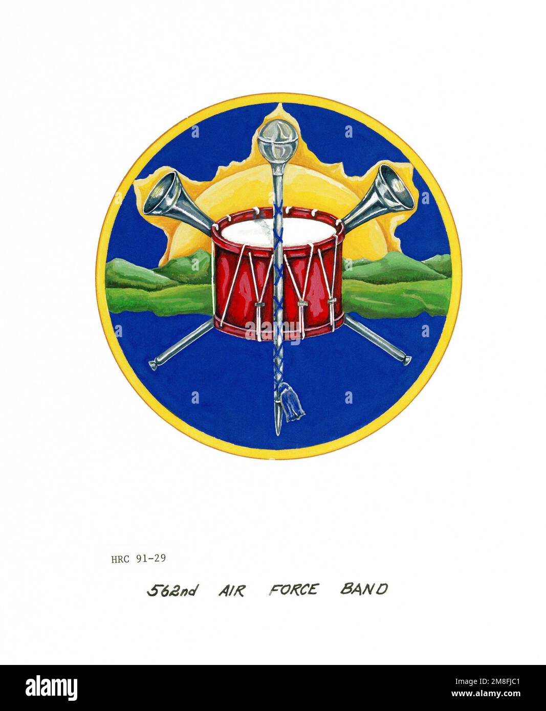 Approved insignia for: 562nd Air Force Band. Country: Unknown Stock ...