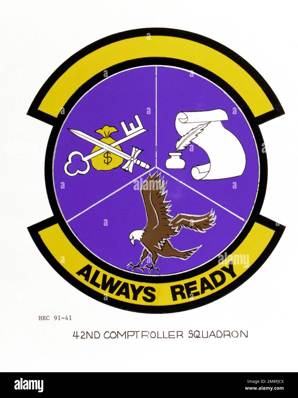 Approved insignia for: 42nd Comptroller Squadron. Country: Unknown ...