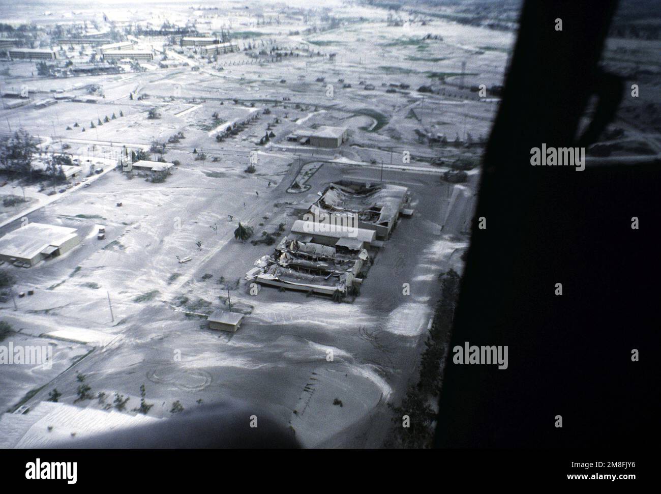 An aerial view of the base Non-Commissioned Officers (NCO) Club, which ...