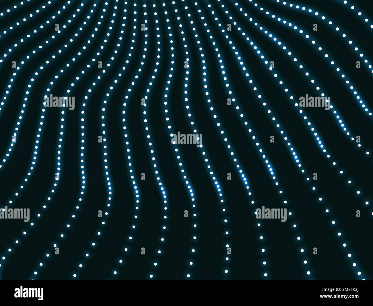 Array with Dynamic Particles. 3d Futuristic technology style. Abstract Background. Texture ...