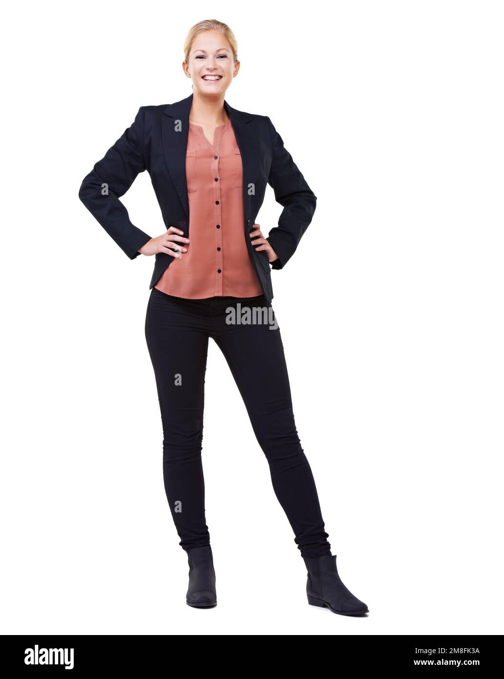 Young woman entrepreneur in Cut Out Stock Images & Pictures - Alamy