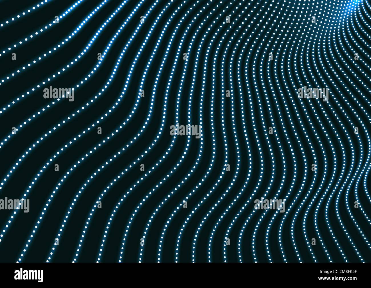 Array with Dynamic Particles. 3d Futuristic technology style. Abstract Background. Texture ...