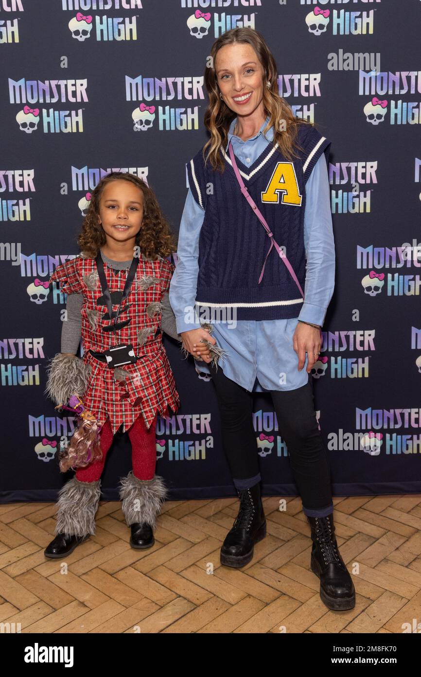 Anna Nightingale with her daughter, Autumn at the Monster High Freaky ...