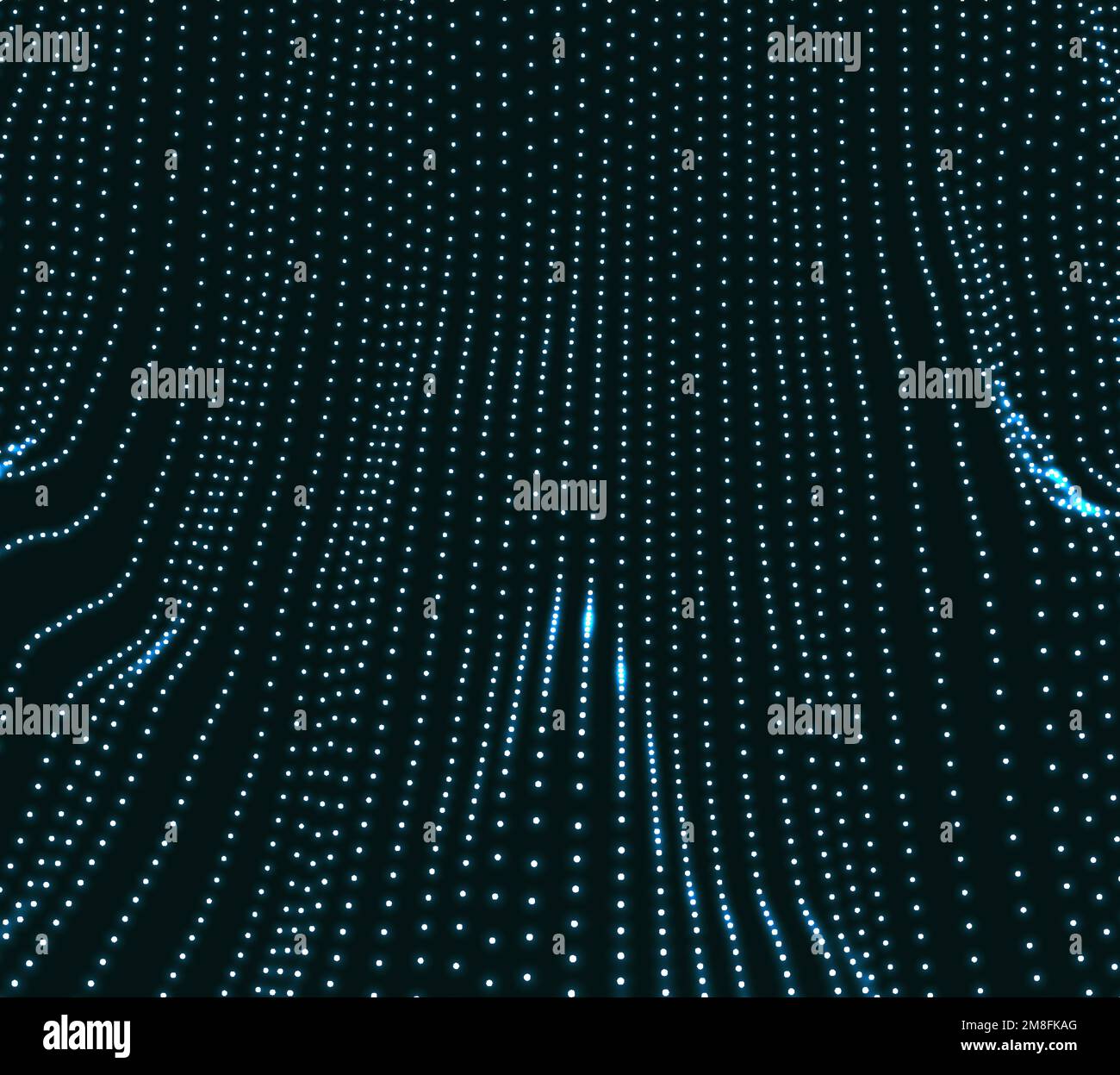 Array with Dynamic Particles. 3d Futuristic technology style. Abstract Background. Texture ...