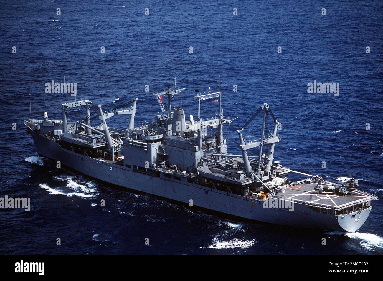 A port quarter view of the amphibious cargo ship USS EL PASO (LKA-117 ...