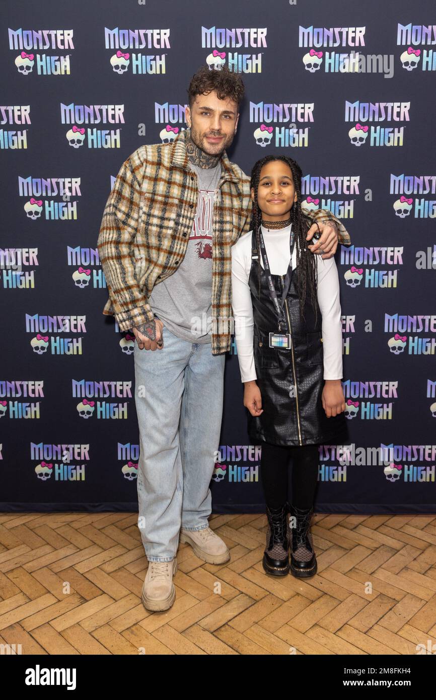 London, UK. 13th Jan, 2023. Declan Doyle and Esmee Doyle at the Monster ...