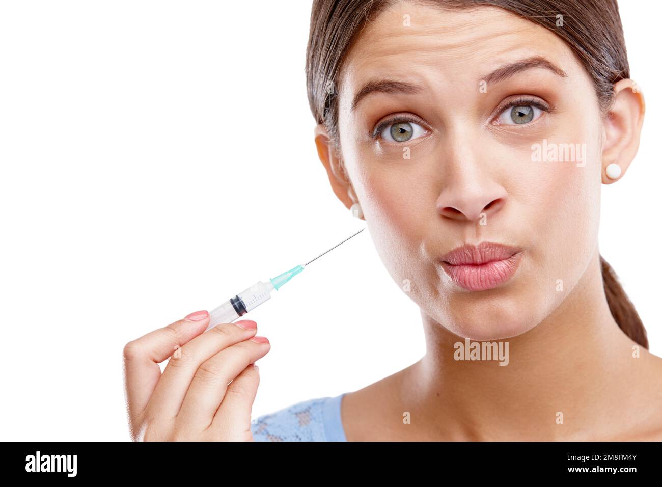 Beauty, botox and aesthetic with portrait of woman for skincare ...