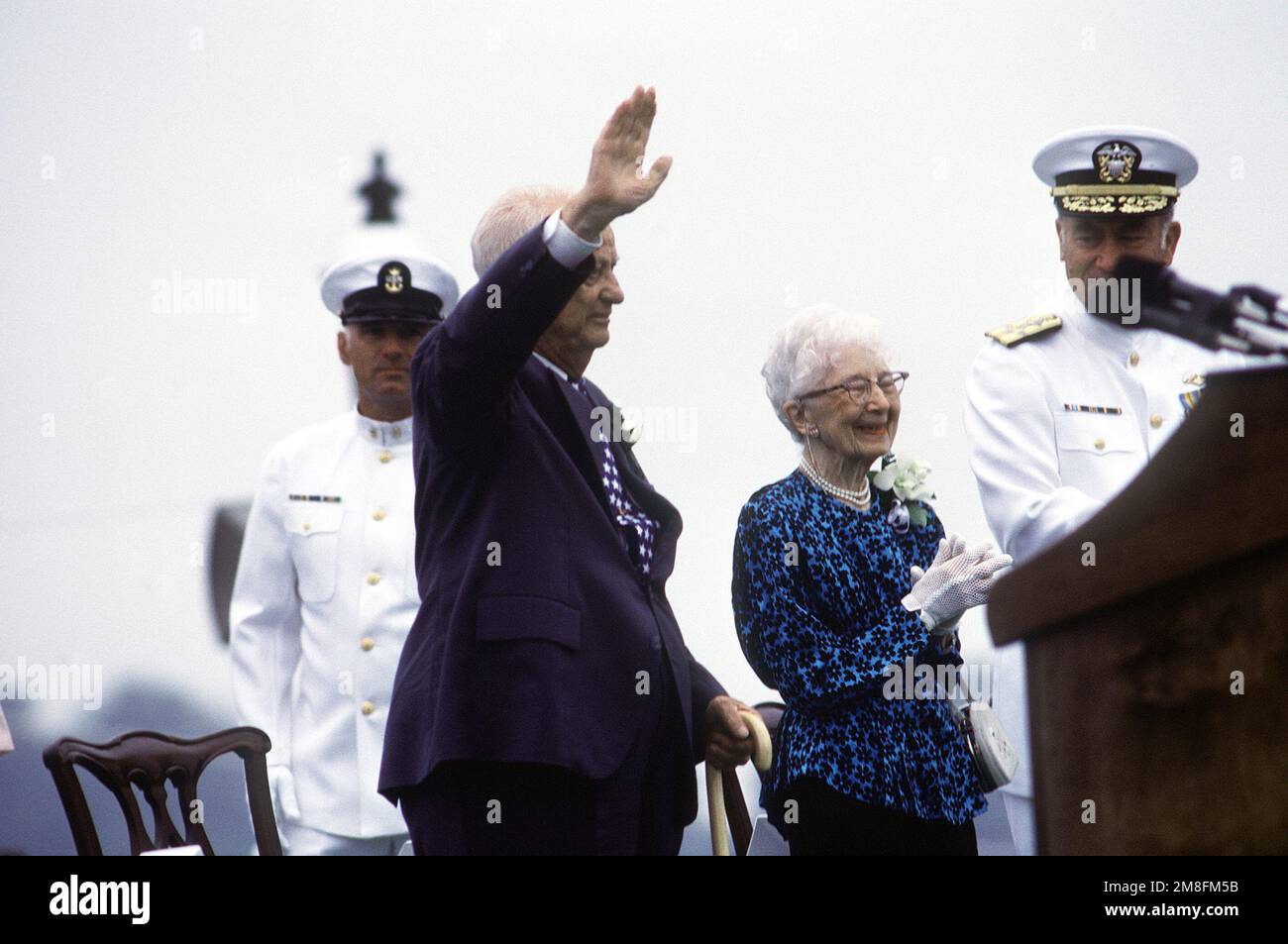 Retired ADM Arleigh Burke, a former chief of naval operations, and his ...