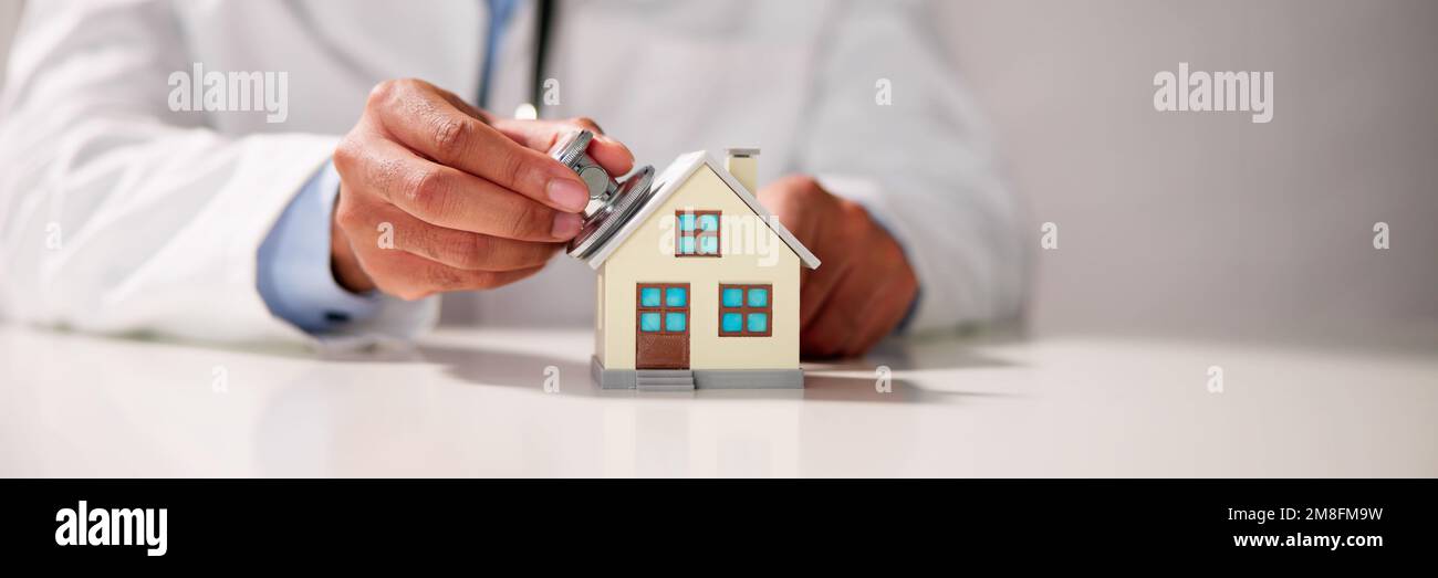 Doctor Doing Homecare Inspection. House Property Check Stock Photo - Alamy