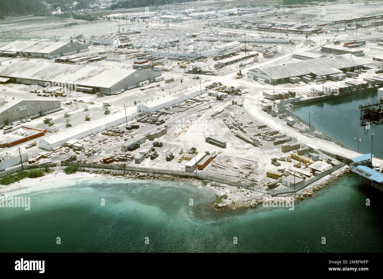 Ash covers the naval station following the eruption of Mount Pinatubo ...