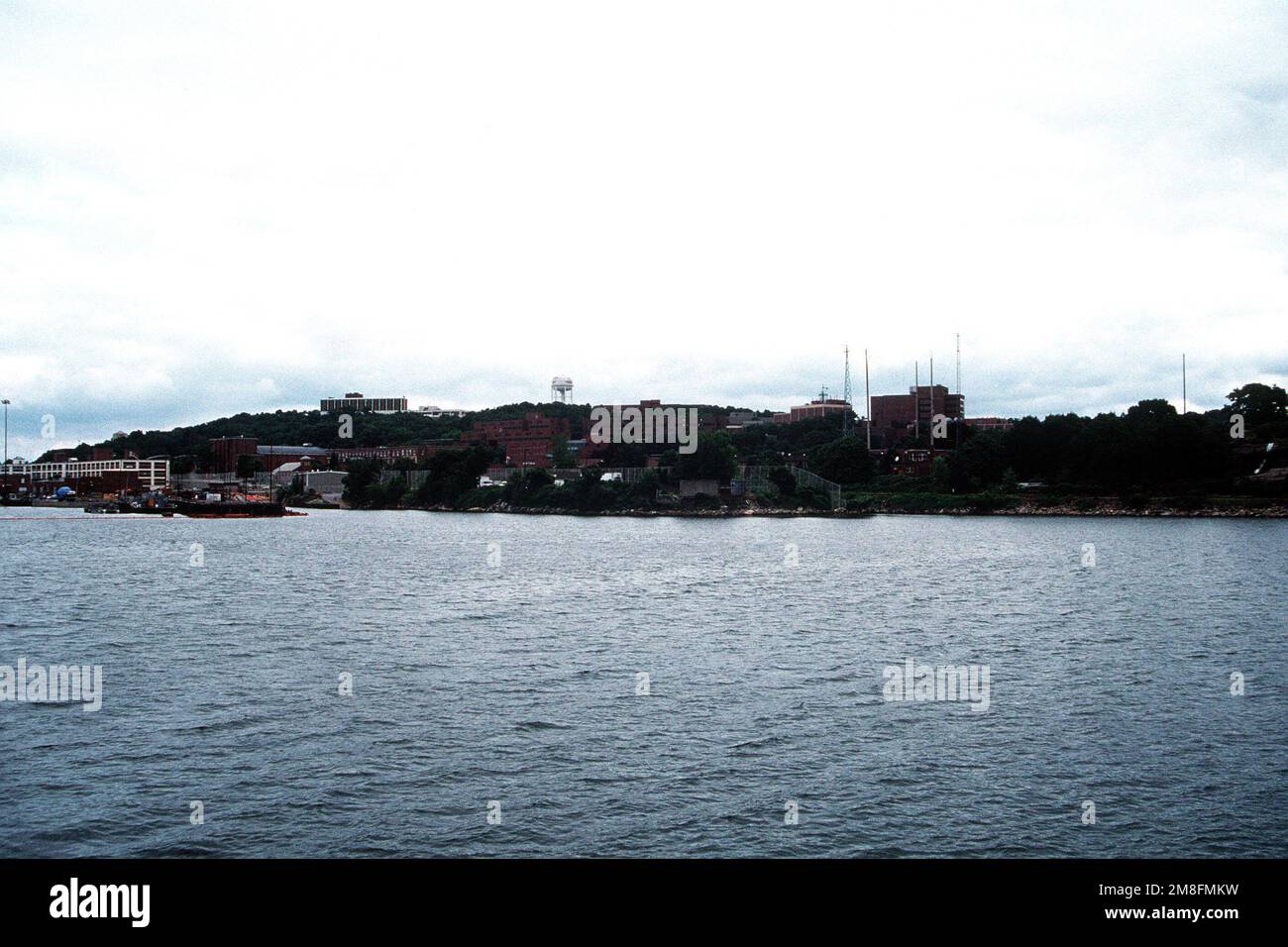 An overall view of the base. Base: Naval Submarine Base, New London ...