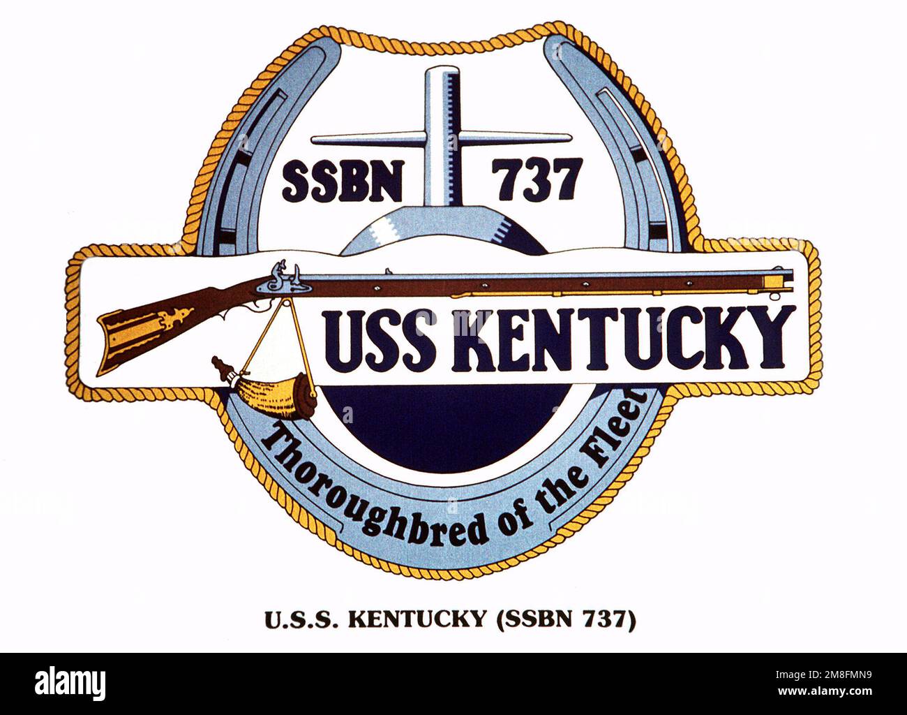 The ship's logo for the nuclear-powered ballistic missile submarine USS ...