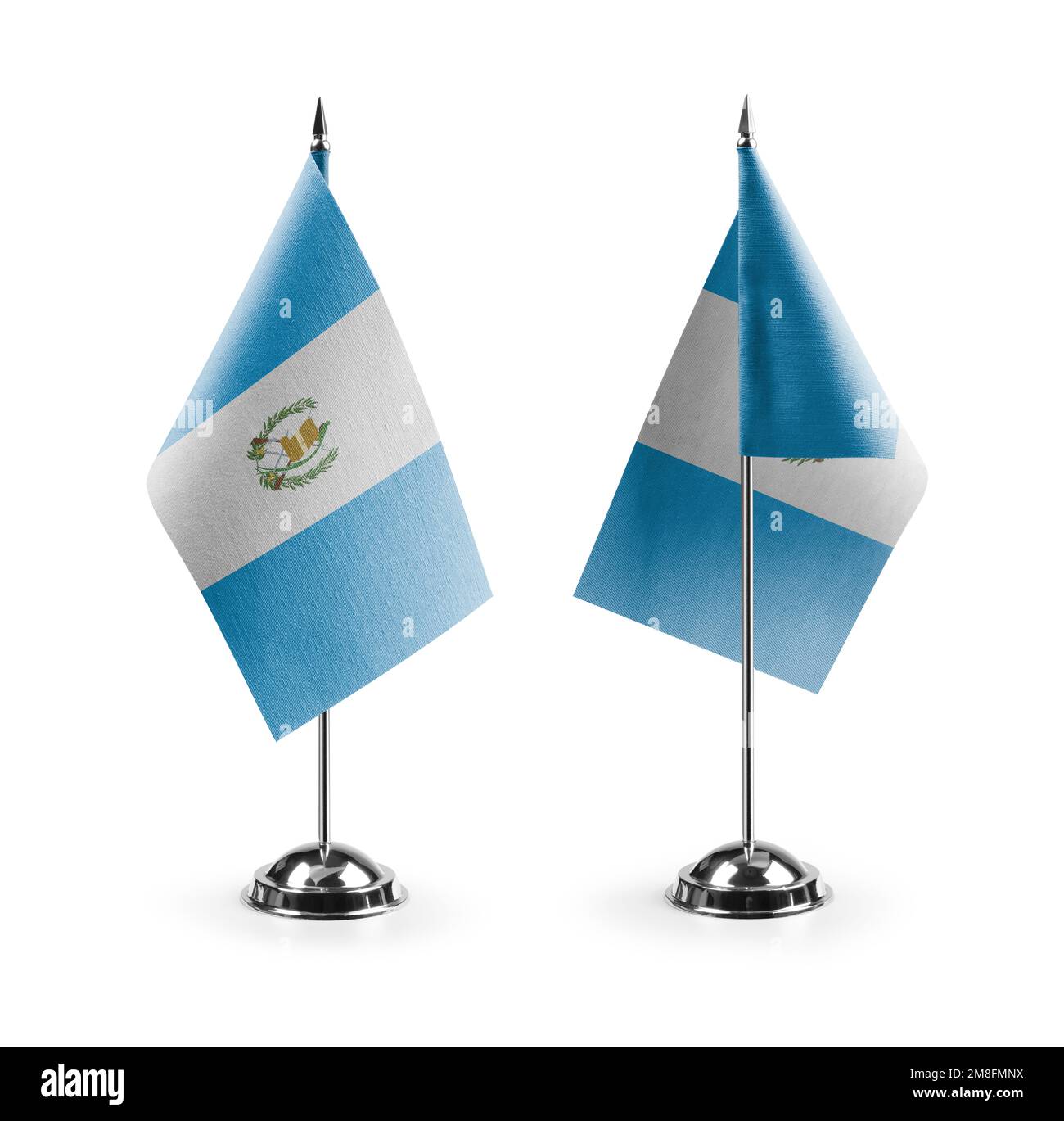 Small national flags of the Guatemala on a white background Stock Photo ...